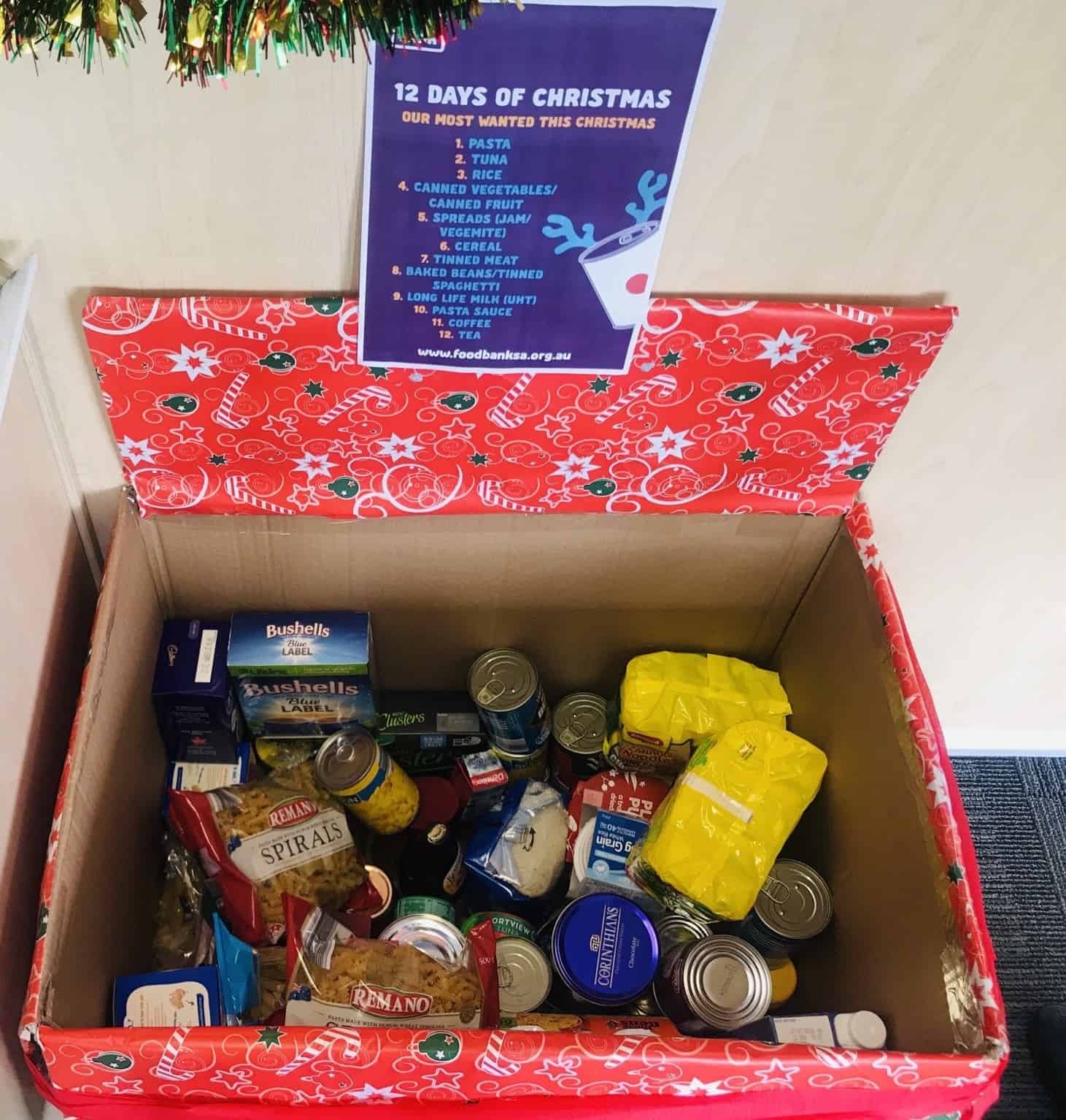 Foodbank SA Christmas Drive | Core Physio & Pilates